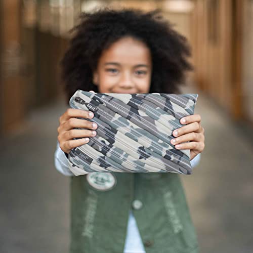 ZIPIT Camo Big Pencil Case, Grey Camouflage