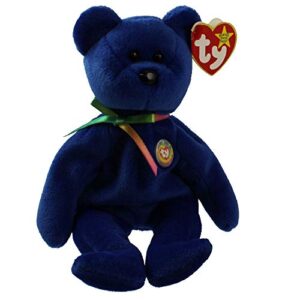 1998 ty beanie babies clubby dark blue exclusive 1st bear in a series retired .hn#gg_634t6344 g134548ty30195