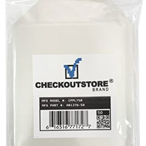 CheckOutStore 50 Clear Storage Pockets (5 5/8 x 7 3/8)