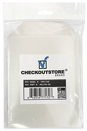 CheckOutStore 50 Clear Storage Pockets (5 5/8 x 7 3/8)