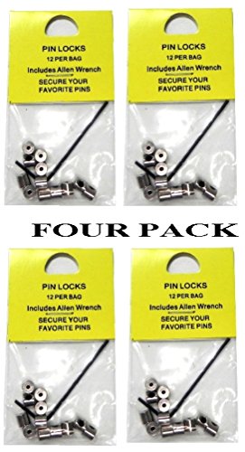 48 Locking Pin Keepers For Hat Lapel Vest