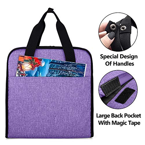 YARWO Carrying Case for Diamond Painting A4 Light Pad, Diamond Painting Storage Bag for LED Light Box and Diamond Art Tools, Purple (Bag Only)