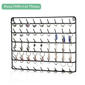 HAITRAL 54-Spool Sewing Thread Rack 2 Packs, Wall-Mounted Sewing Thread Holder with Hanging Hooks, Metal Organize for Mini Sewing, Quilting, Embroidery, Jewelry