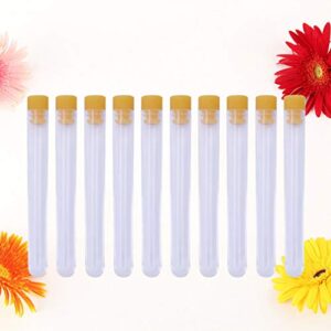 10pcs Transparent Cross-Stitch Needle Tube Sewing Needle Dispenser Organizer Plastic Storage Bottle with Colored Cap Needle case,Sewing Needle Holder(65#)