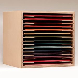 stamp-n-storage paper holder for 12×12 paper – 15 slot (standard – does not fit ikea kallax)