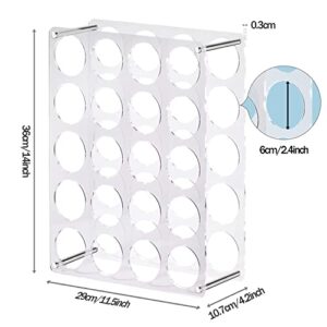 Natonhi Vinyl Roll Holder Vinyl Storage Organize 40-Holes Vinyl Storage Rack for Craft Room Vinyl Roll Storage (2-Pack, Aperture 2.36")