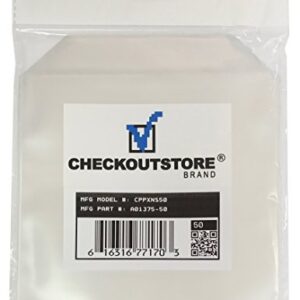 CheckOutStore 50 Clear Storage Pockets (6 x 6)