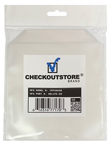 CheckOutStore 50 Clear Storage Pockets (6 x 6)