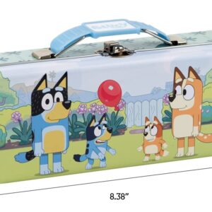 The Tin Box Company Bluey Pencil Box with Handle Clasp & Hinge, Model: 479407-12