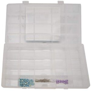 Keeper Box Bead, Craft Supplies, Findings, or Tool Organizer Large 13 X 7.5-20 Compartments - KPR3