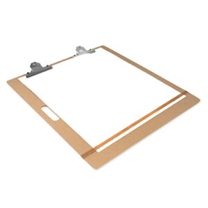 Agustu Artist Sketch Clipboard - 23 inch x 26 inch Drawing Board - for Field Trips, Classroom or Studio - Easy Grip Lightweight Smooth Large Drawing Board with Clips - Complete with Pencil Pouch