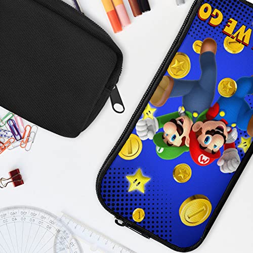 Jizokacw Stylish Boys Girls Japanese Game Printed Pen Pouch for Game Lover Pencil Case Pen Container for Teens Adults