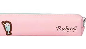 Official Pusheen Pencil Case, Storage Pouch, Stationery Bag, Kawaii Stationery - Kawaii Accessories - Pusheen Gift, Pen Holder, Pen Organizer