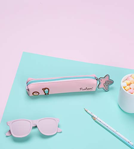 Official Pusheen Pencil Case, Storage Pouch, Stationery Bag, Kawaii Stationery - Kawaii Accessories - Pusheen Gift, Pen Holder, Pen Organizer