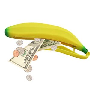 lotusflowert Cute Silicone Banana Shape Pencil Case bag Coin Bag Key Pouch(Yellow) 11