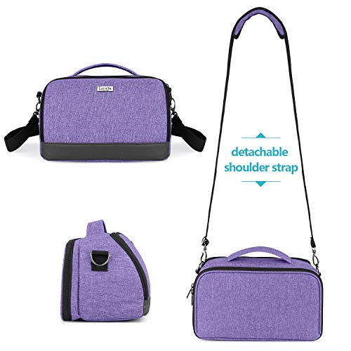 Luxja Carrying Case Compatible with Cricut Joy, Bag Compatible with Cricut Joy and Tool Set (with Accessories Storage Section), Purple (Bag Only, Patent Design)