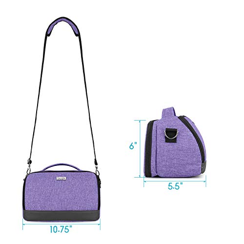 Luxja Carrying Case Compatible with Cricut Joy, Bag Compatible with Cricut Joy and Tool Set (with Accessories Storage Section), Purple (Bag Only, Patent Design)