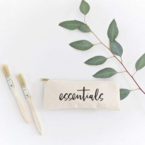 The Cotton & Canvas Co. Essentials Pencil Case, Cosmetic Case and Travel Pouch for Office and Back to School