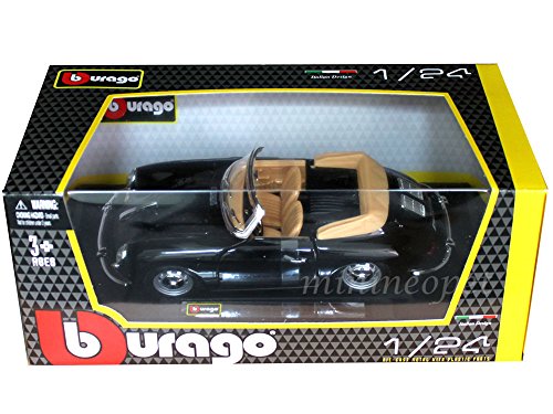 BBURAGO 18-22078 PORSCHE 356 B CABRIOLET CONVERTIBLE 1/24 DIECAST BLACK ,#G14E6GE4R-GE 4-TEW6W206763