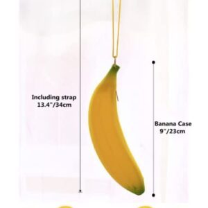 Cafurty Big Capacity Banana Shape Pen Bag Pencil Case Cute Silicone Bag Coin Bag Key Pouch - Yellow