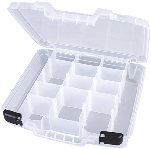 ArtBin 6961AB Quick View Deep Base Carrying Case with Removable Dividers, Portable Art & Craft Storage Box, 15", Clear