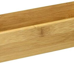 Lipper International 8381 Bamboo Wood Stacking Drawer Organizer Box, 9" x 3"