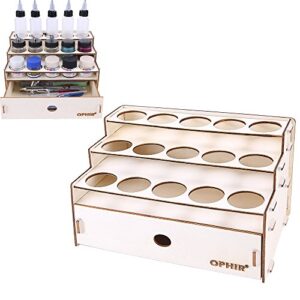 ophir wooden paint rack pigment ink bottle storage with cabinet holder organizer for 15 bottles of paints