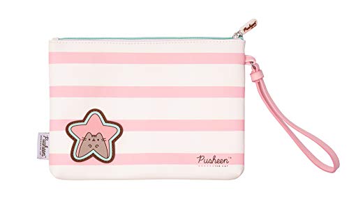 Official Pusheen Bag - Kawaii Accessories - Hand Purse, Wristlet, Stationery Bag, Storage Pouch, Pen Holder, Pen Organzer