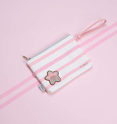 Official Pusheen Bag - Kawaii Accessories - Hand Purse, Wristlet, Stationery Bag, Storage Pouch, Pen Holder, Pen Organzer