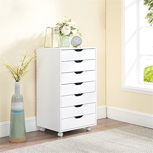 Naomi Home Craft Storage Cabinet 7 Drawer/White