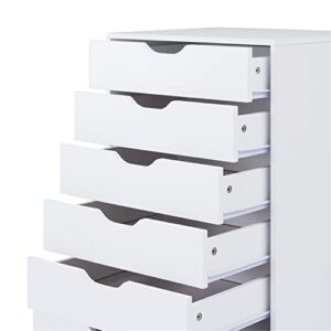 Naomi Home Craft Storage Cabinet 7 Drawer/White