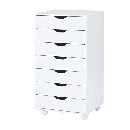 Naomi Home Craft Storage Cabinet 7 Drawer/White