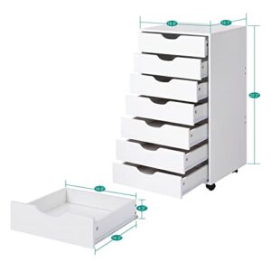 Naomi Home Craft Storage Cabinet 7 Drawer/White