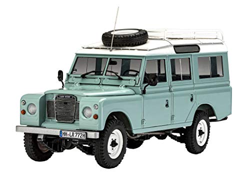 Revell 85-4498 Land Rover Series III 109 Model Truck Kit 1:24 Scale 184-Piece Skill Level 5 Plastic Model Building Kit, Blue