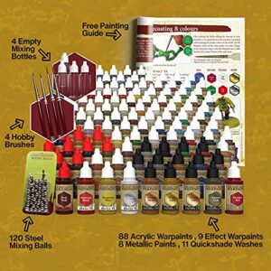 Wargames Delivered Army Painter Ultimate Miniature Paint Set, for Miniature Figure Painting - All-Inclusive Model Acrylic Paint set: Spill Proof Paints, Hobby Brushes, Mixing Balls, & Mixing Bottles.