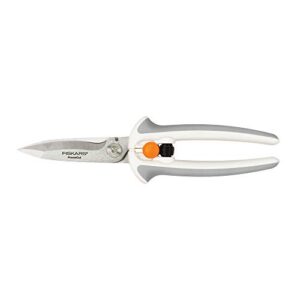 fiskars crafts easy action powercut snips, 8, white/gray