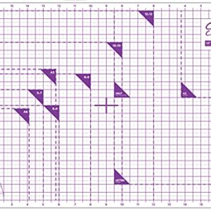 Toughened Glass Cutting Mat (13” x 19”) - Easy Clean Smooth Surface For Gluing & Inking - Multi-functional Crafting Capabilities - Includes Popular Card Sizes for Easy Measures by Crafter’s Companion