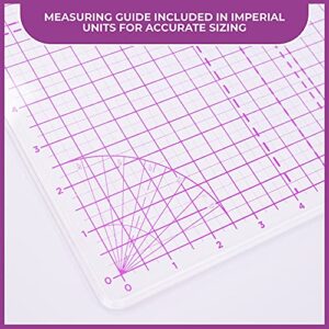 Toughened Glass Cutting Mat (13” x 19”) - Easy Clean Smooth Surface For Gluing & Inking - Multi-functional Crafting Capabilities - Includes Popular Card Sizes for Easy Measures by Crafter’s Companion