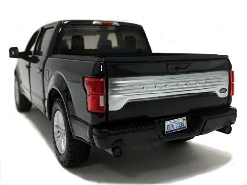 2019 Ford F-150 Limited Crew Cab Pickup Truck Black 1/24-1/27 Diecast Model Car by Motormax 79364