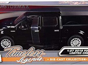 2019 Ford F-150 Limited Crew Cab Pickup Truck Black 1/24-1/27 Diecast Model Car by Motormax 79364