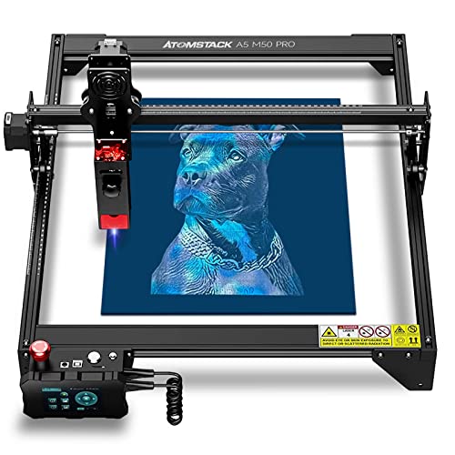 ATOMSTACK A5 M50 PRO Laser Engraver, 40W Laser Cutter with Offline Engraving, Laser Engraving Machine with APP Operate Fuction, 5.5W-6W Output Power, 410x400mm