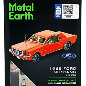 Fascinations Metal Earth 1965 Ford Mustang Red 3D Metal Model Kit