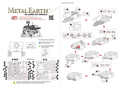 Fascinations Metal Earth Mars Rover 3D Metal Model Kit