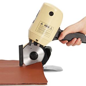 cgoldenwall large electric rotary fabric cutter cloth cutter cutting machine electric rotary scissors industrial grade for 1 inch multi-layer cloth fabric leather wool rubber curtain and carpet 110v