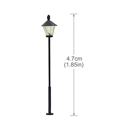 LYM09 10 pcs Model Railway Led Lamppost Lamps Street Lgihts N Scale 4.7cm 1.85inch 12V New