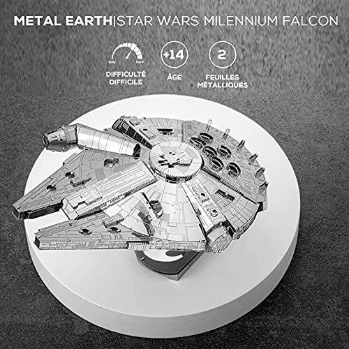 Metal Earth Premium Series Star Wars Millennium Falcon 3D Metal Model Kit Fascinations