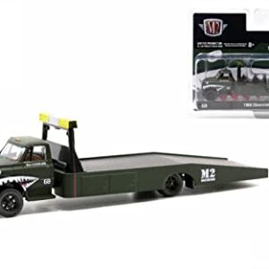 1:64 Scale Diecast Model Car Compatible with 1968 Chevy C60 Truck Flatbed MAJ.G Action Line 39100-HS01 by M2 Machines, Green