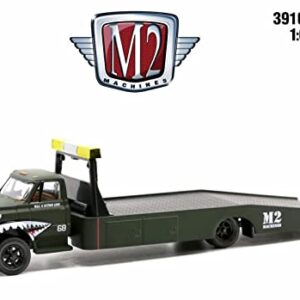 1:64 Scale Diecast Model Car Compatible with 1968 Chevy C60 Truck Flatbed MAJ.G Action Line 39100-HS01 by M2 Machines, Green