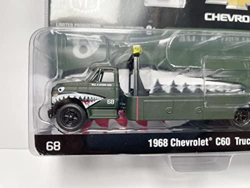 1:64 Scale Diecast Model Car Compatible with 1968 Chevy C60 Truck Flatbed MAJ.G Action Line 39100-HS01 by M2 Machines, Green