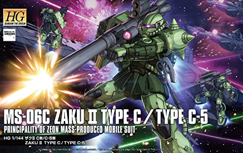 Bandai Hobby HG 1/144 Zaku II Type C/Type C-5 "The Origin Model Kit Figure (BAN216745)